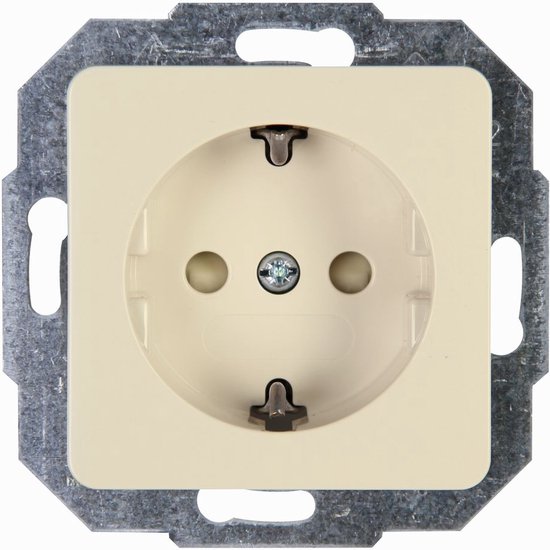 Sencys Stopcontact Ottawa Geaard 1-voudig Crème | bol.com