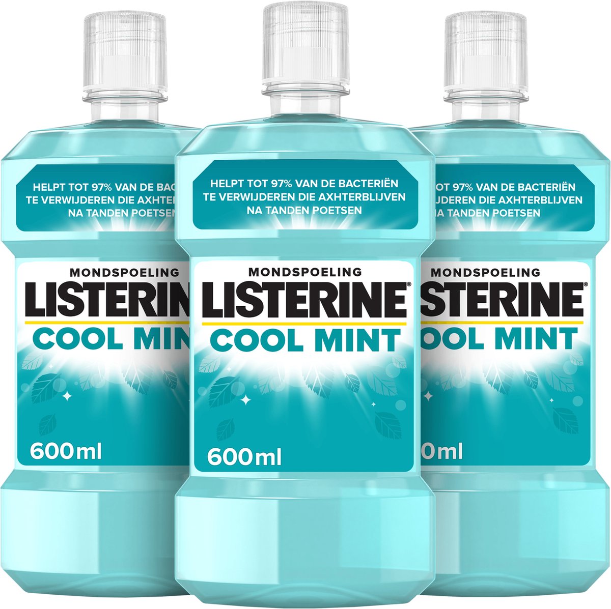 Listerine® Fresh Mint, rince-bouche aux huiles essentielles pour une ...