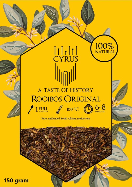 CyrusTea - Rooibos Original - blik 150 gram - Losse Vruchten/Kruiden Thee | bol