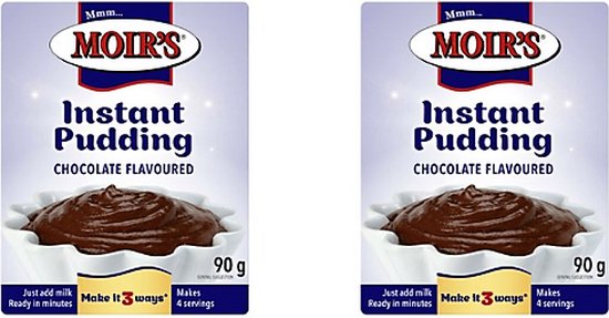 Moir's Instant Pudding - Chocolate (South Africa) - 90g x 2 Boxes | bol.com