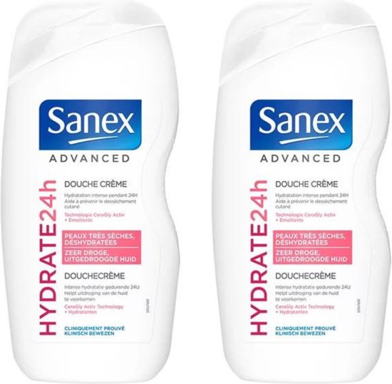 Sanex Advanced Douche Crème Bundel - 2 x 250 ml | bol.com