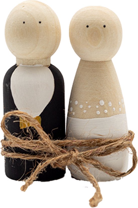 Favou Giftset Tuurelur pegdoll bruidspaar huwelijk cadeau | bol