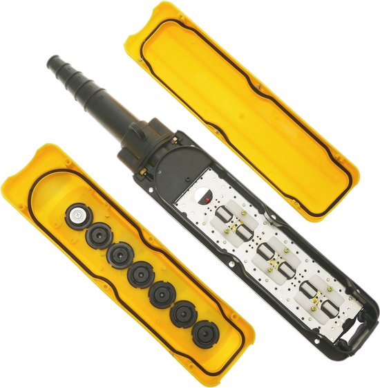 BeMatik - Doos met 2 + 2 + 2 + 2 tijdelijke drukknoppen en noodstop uit ...