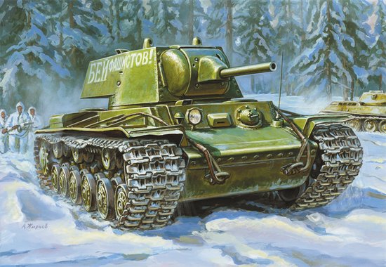 1:35 Zvezda 3624 KV-1 Soviet Heavy Tank mod.1940 avec L-11 Gun Kit ...