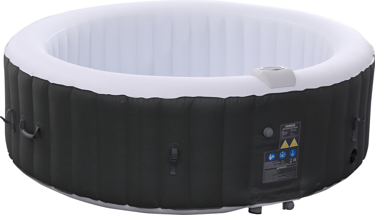 AREBOS Jacuzzi Opblaasbaar - Bubbelbad Voor 6 personen - Hottub Ø 208 ...