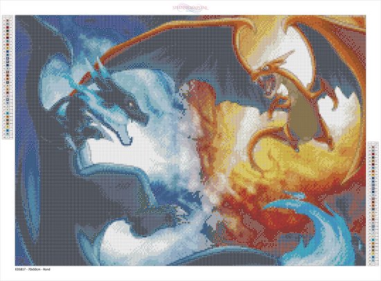 SteentjesEnzo.nl - Pokemon - Diamond Painting - Charizard - 50x70CM ...