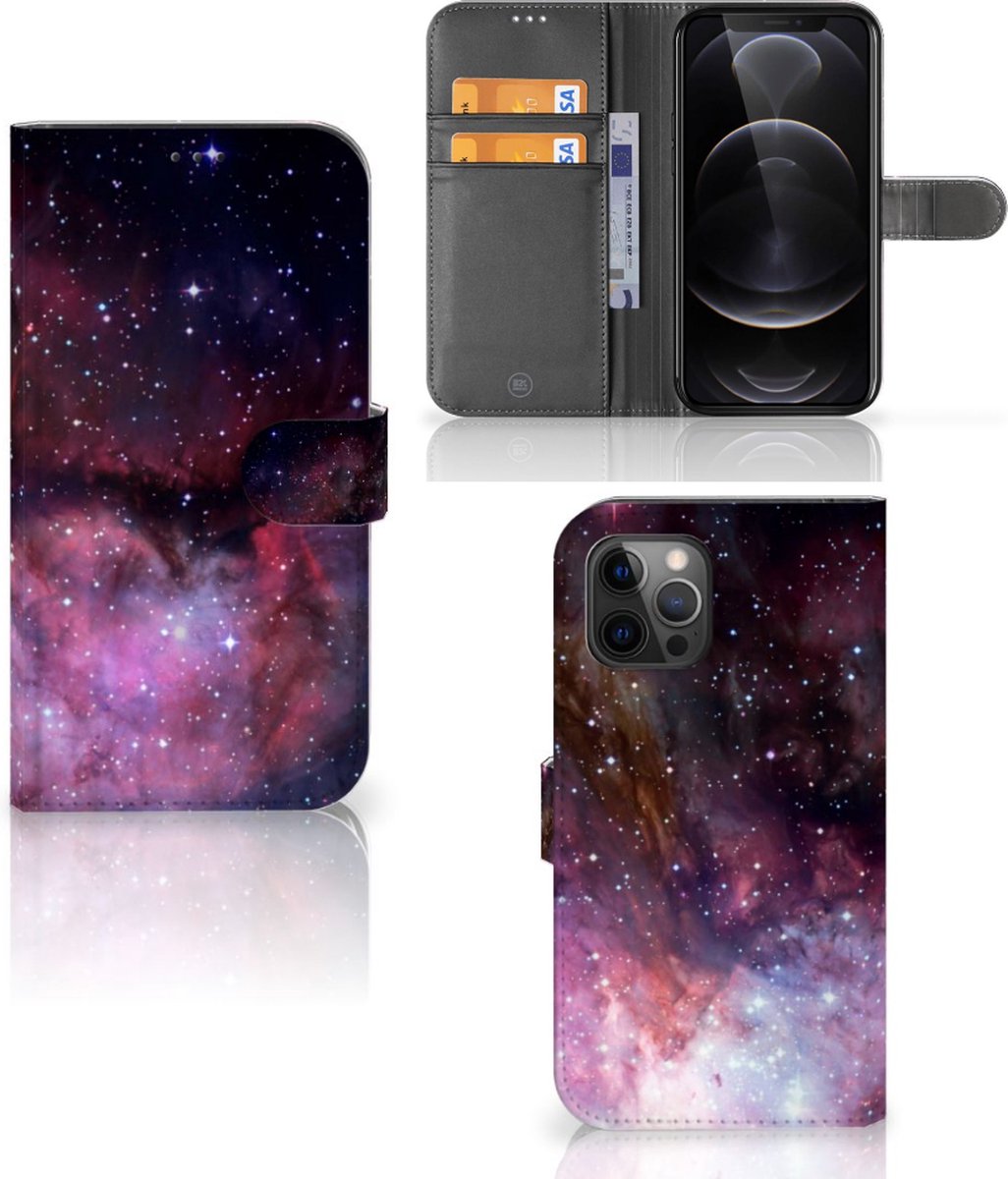 Book Case geschikt voor Apple iPhone 12 Pro Max Galaxy | bol.com