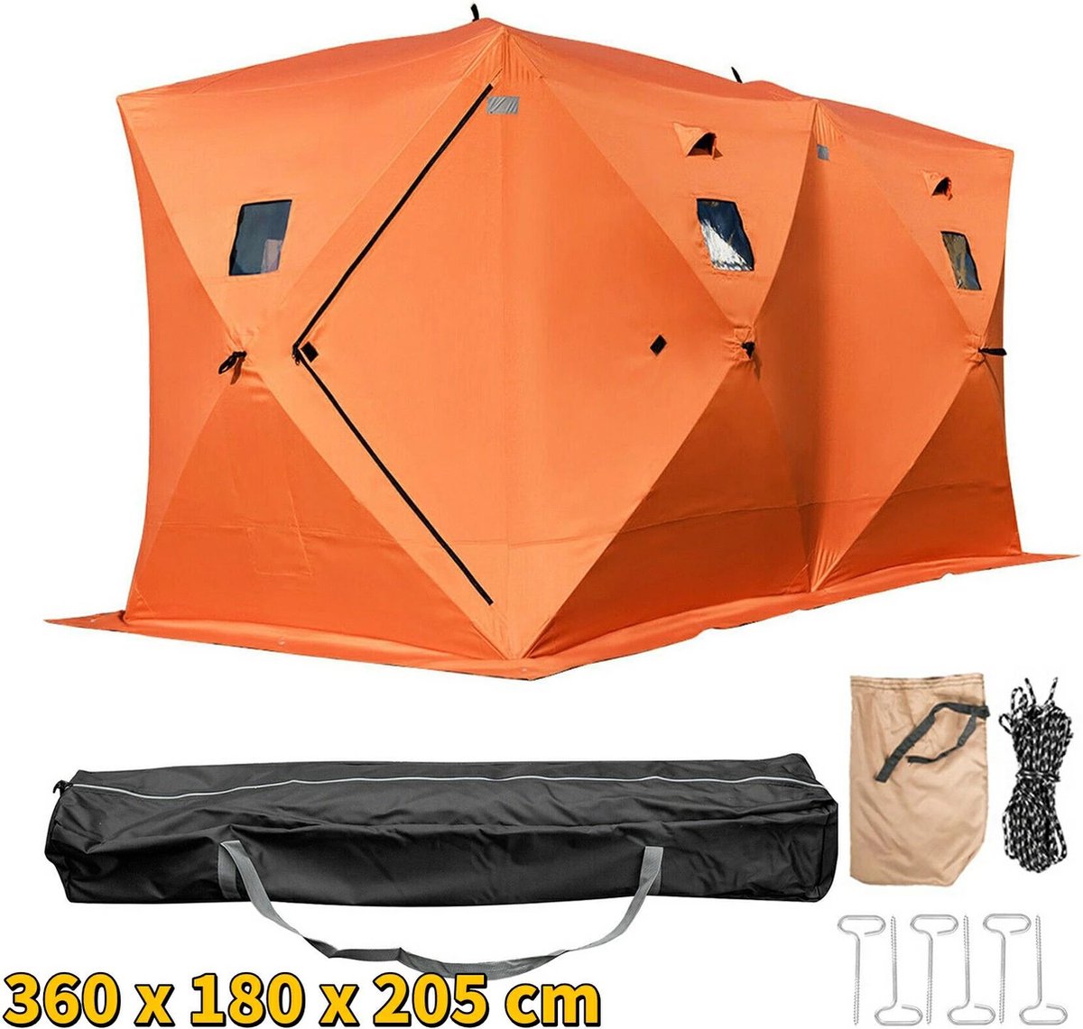 Polaza® Ijsvis Tent - Vis Tent - Tenten - Tent 8 Personen - ijsvissen ...