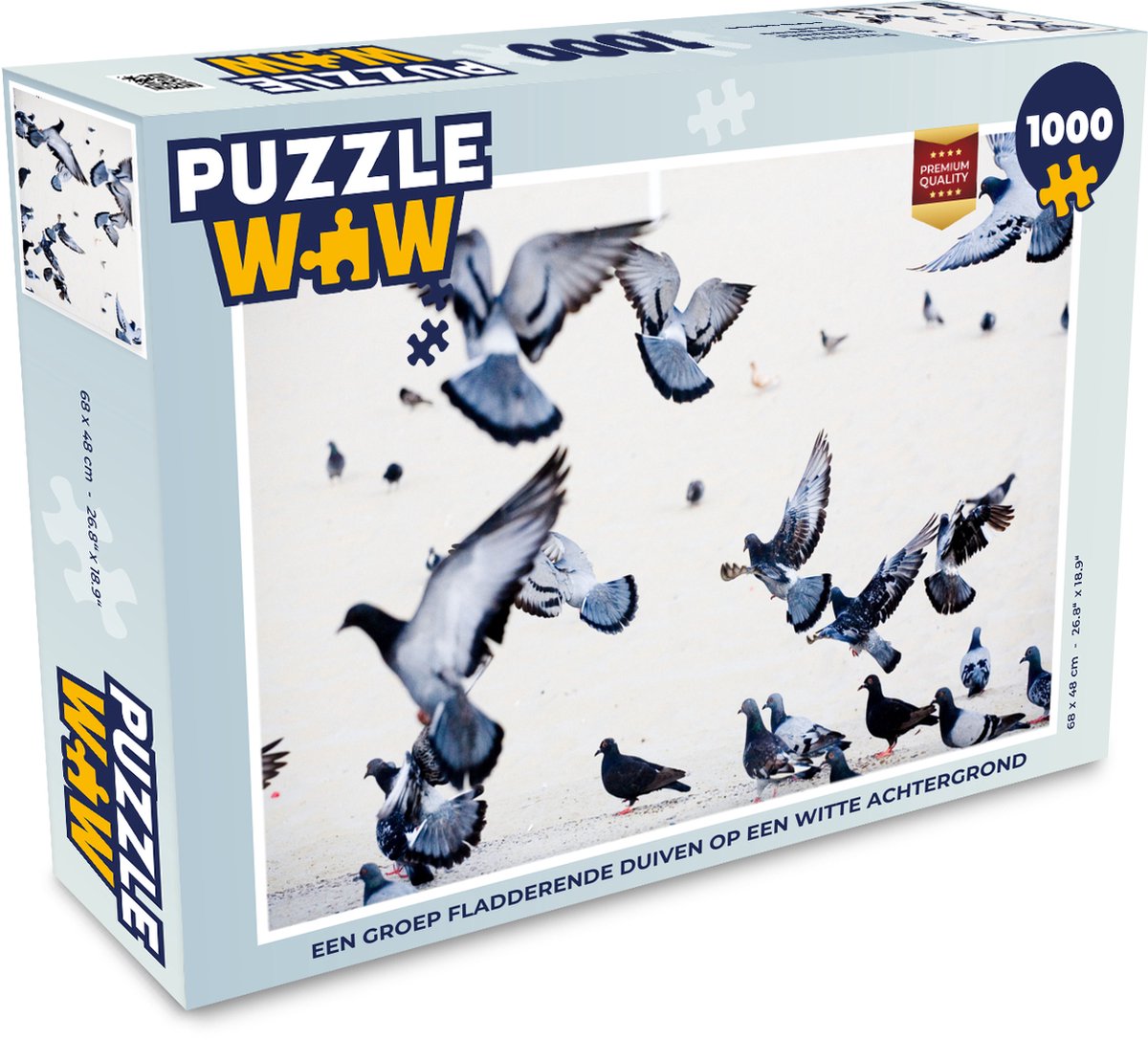Puzzel Een groep fladderende duiven - Legpuzzel - Puzzel 1000 stukjes ...