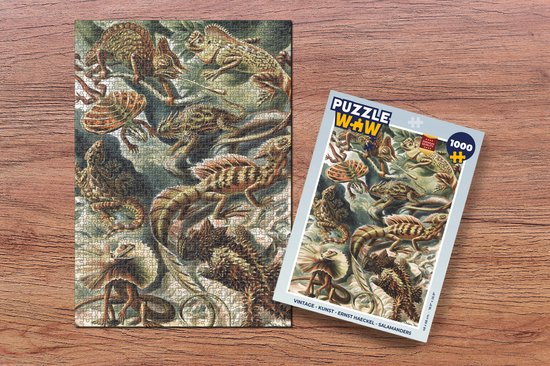 Puzzel Vintage - Kunst - Ernst Haeckel - Salamanders - Dieren ...