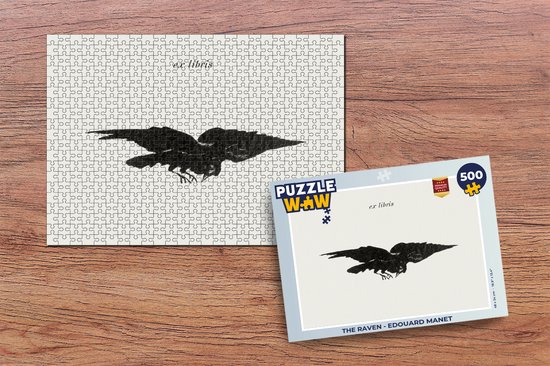 Puzzel The raven - Edouard Manet - Legpuzzel - Puzzel 500 stukjes | bol