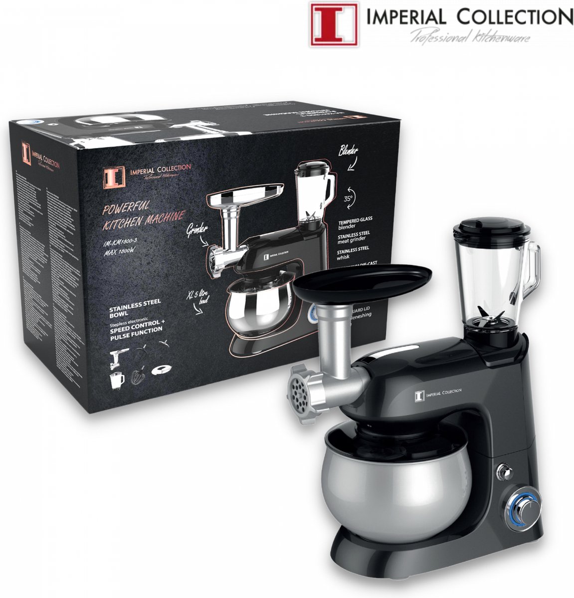 Imperial Collection Professional Food Processor 4 in 1 | bol.com