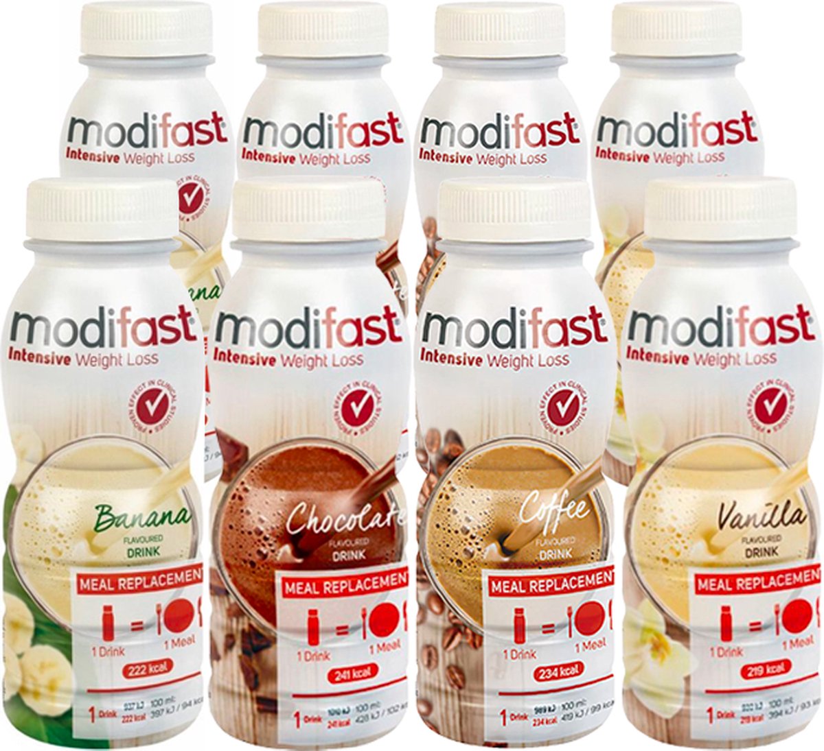 Modifast | Mix Drinkmaaltijd | Voordeelpakket | 8 x drinkmaaltijd | bol