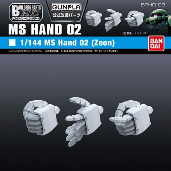 GUNDAM - Builders Parts HD 1/144 MS Hand 02 Zeon - Model Kit | bol.com