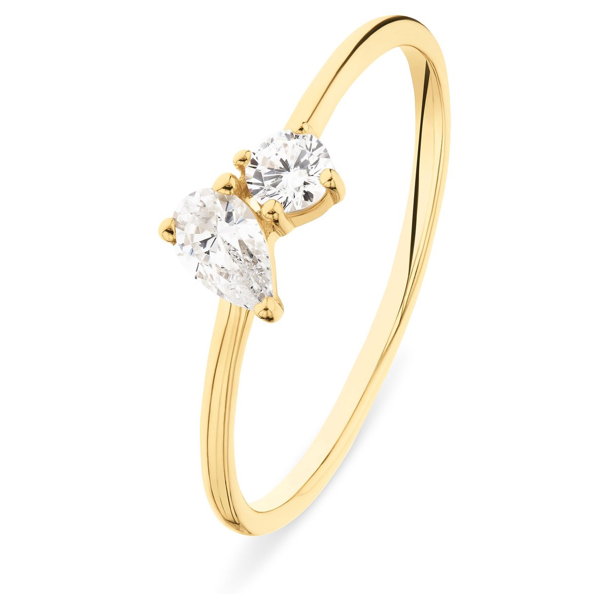 Favs dames dame ring 375 geel goud 29 zirkonia 48 Geelgoud 32022099 ...