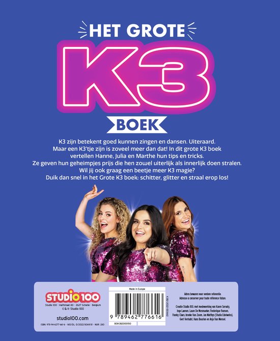 K3 fotoboek - Het Grote K3 boek, Karen Servaty | 9789462776616 | Boeken ...