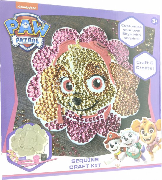 Paw Patrol Sequins Craft Kit - 3+ | bol