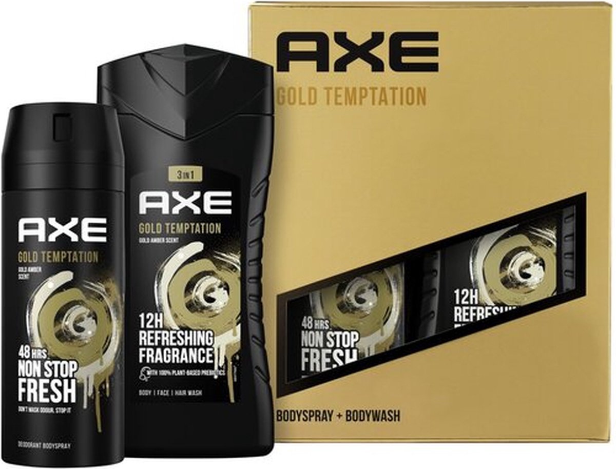 AXE Gold Temptation Giftset - Deodorant & Bodyspray - Geschenkset. | bol