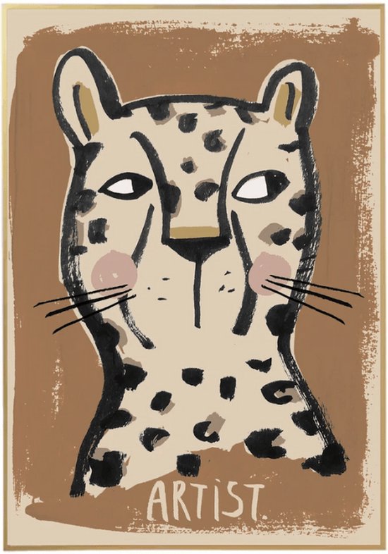 Studio Loco | Poster Luipaard 50 x 70cm | bol