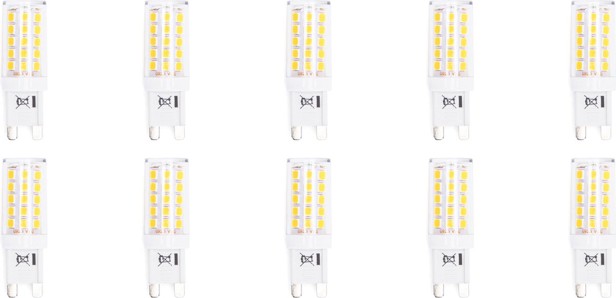 LED Lamp 10 Pack - Aigi - G9 Fitting - 3W - Warm Wit 3000K | Vervangt ...