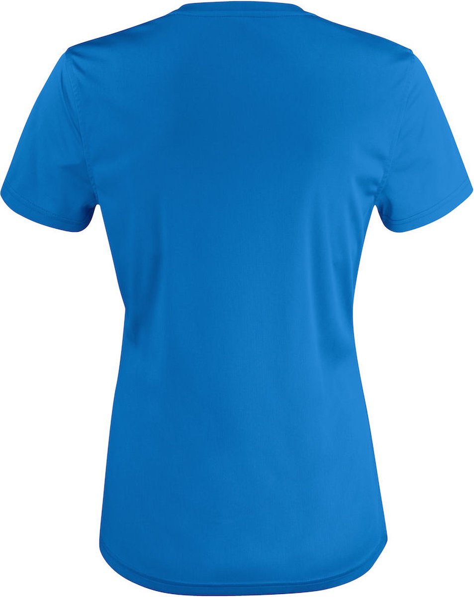 Clique T-shirt Basic Active Dames Kobaltblauw - Maat S | bol