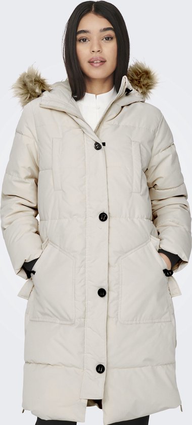 JDY JDYLOOK PADDED LONG PARKA JACKET OTW SIE Dames Jas - Maat M | bol