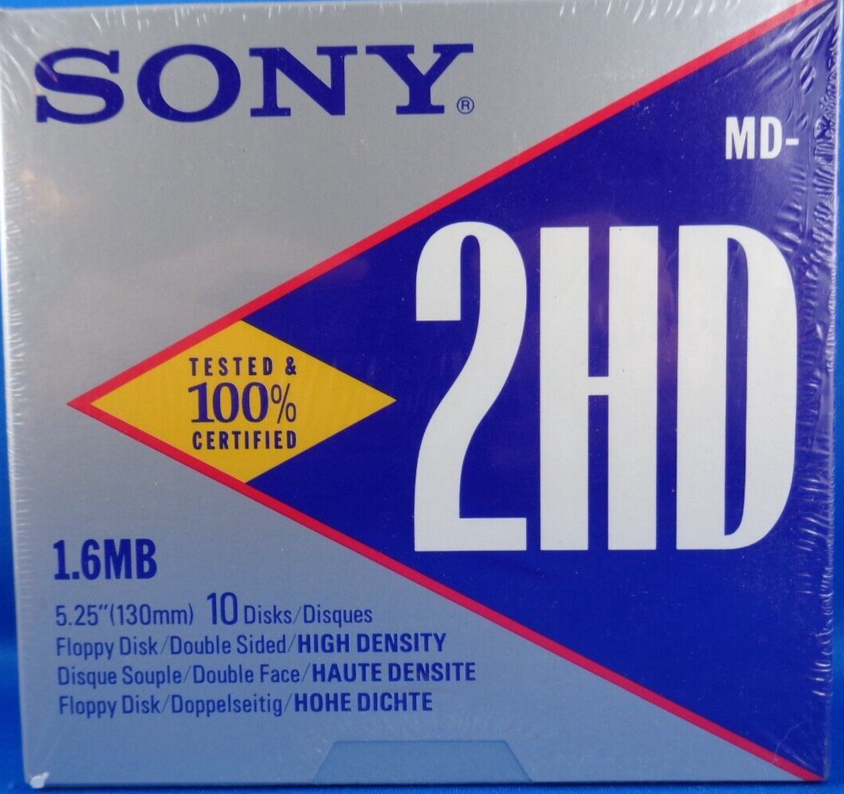 SONY MD-2HD 5.25" DOUBLE SIDED FLOPPY DISK- 10 PACK | bol.com