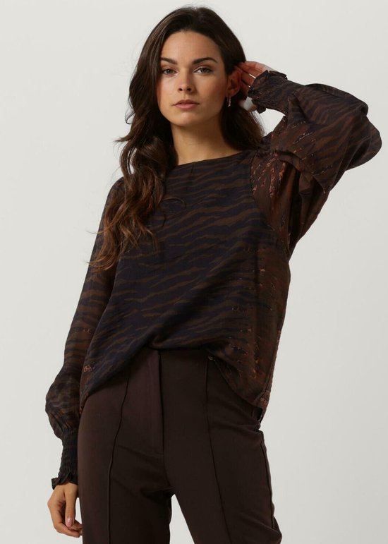 Freebird Tisha Blouse Dames - Jurken - Bruin - Maat M | bol