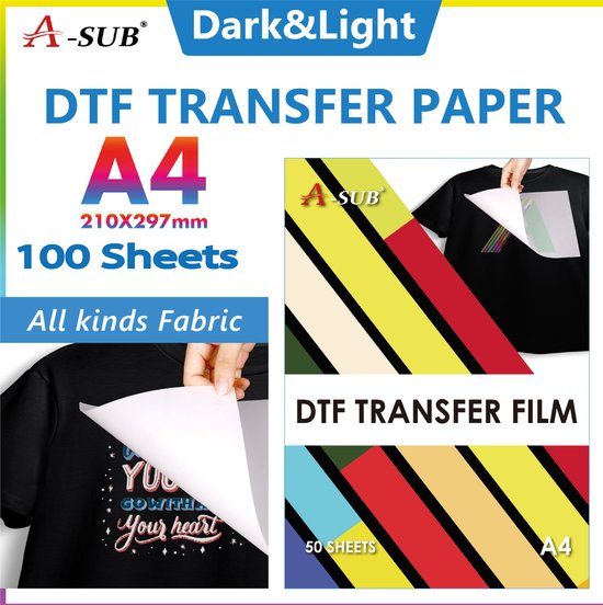 DTF Pet film ASUB Best kwaliteit 85u A4 | bol.com