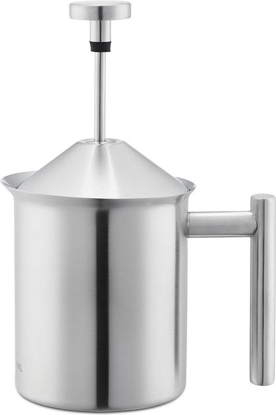 Melkopschuimer 400ml - Handmatig | RVS | bol