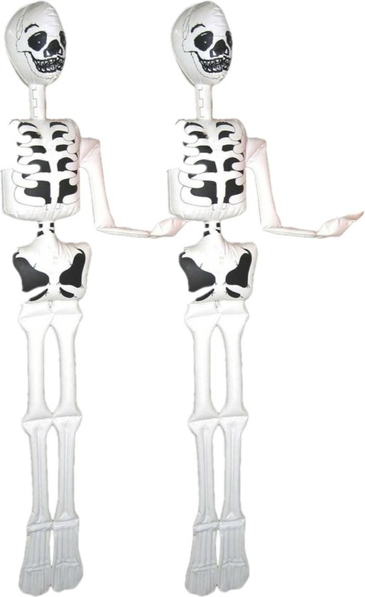 Opblaasbaar skelet/geraamte - 2x - 180 cm - Halloween versiering | bol.com