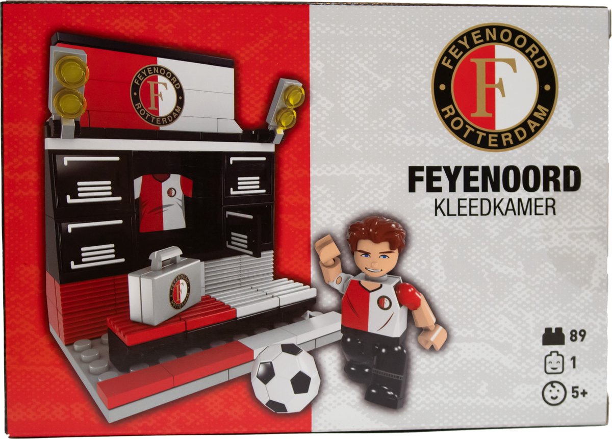 Feyenoord Bouw Set Kleedkamer 89 Delig - 5+ | bol.com