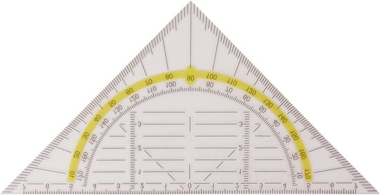 10 Stuks - Geodriehoek - Onbreekbaar kunststof | bol.com