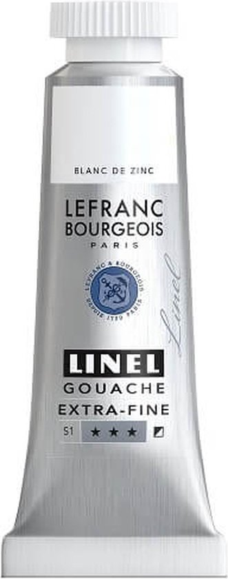 Lefranc & Bourgeois Linel Gouache Extra Fine Zinc White 230 14ml | bol