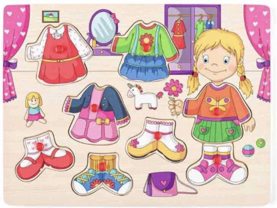 Legpuzzel voor Baby, Peuter & Kleuter - Aankleed Puzzel - Kinderpuzzel ...