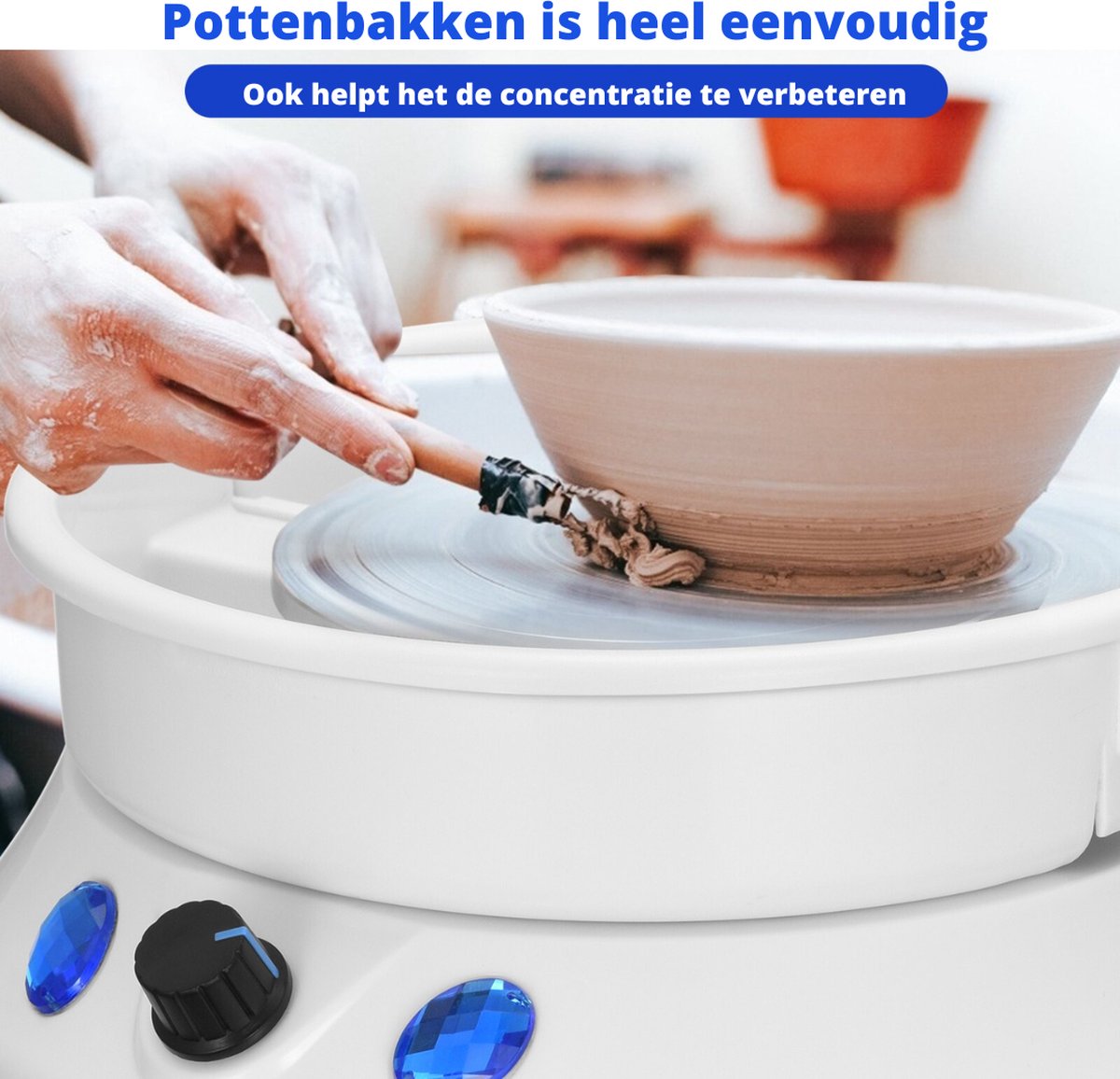 Currero Pottenbakken - Pottenbakkersschijf - Gereedschap - Draaischijf -... | bol.com