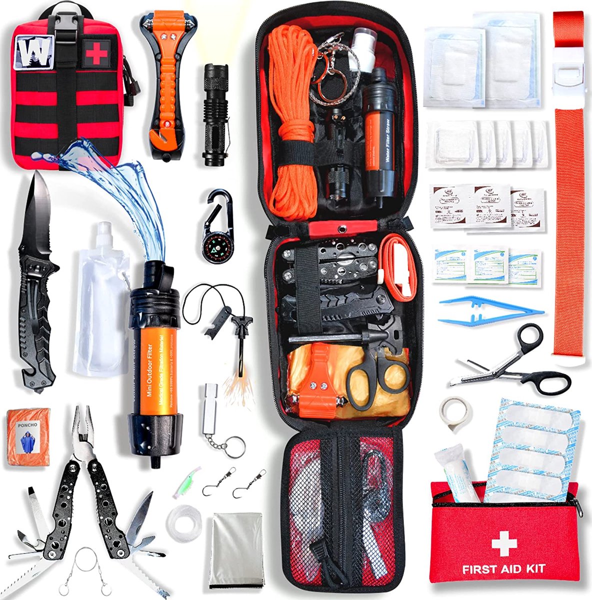 Survivalkit – Survival benodigingen – Survival set – Kamperen Outdoor ...