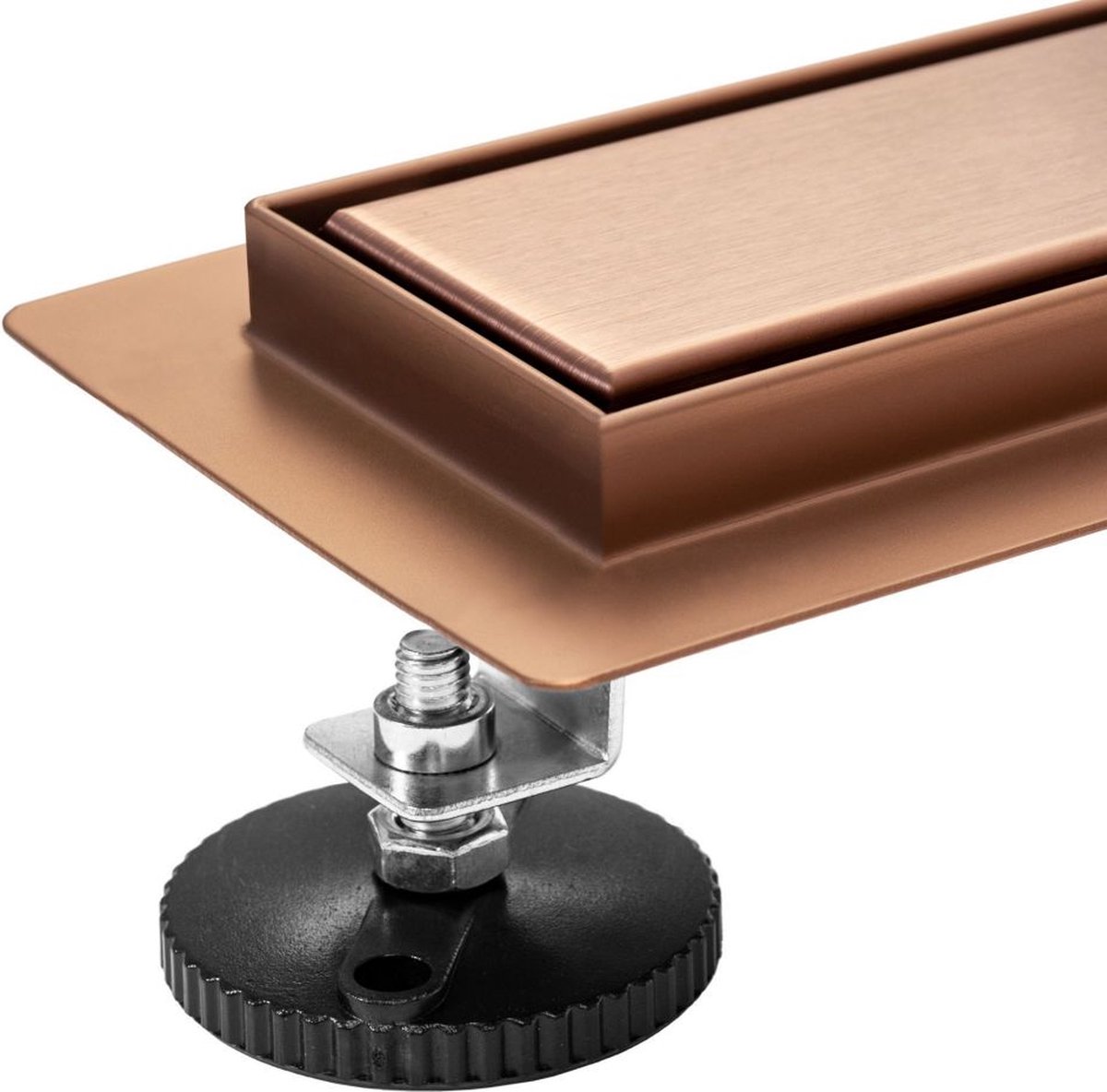 REA Douchegoot Ondiep met Flens 80 cm - Neo Pure - RVS - Geborsteld ...