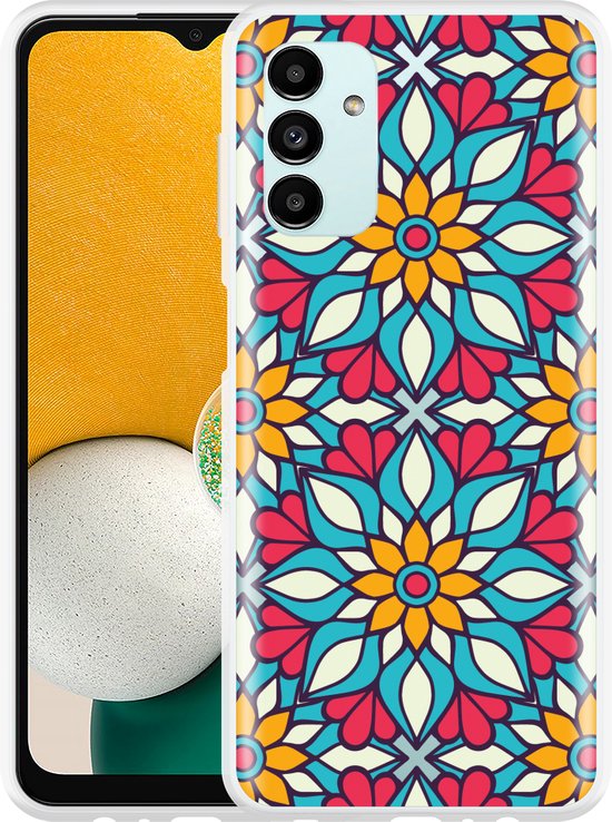 Samsung Galaxy A13 5G Hoesje Robuuste Mandala - Designed by Cazy | bol.com