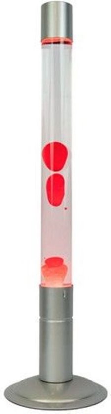 Fisura Floor Lava Lamp XXL - Transparant & Rood | bol.com