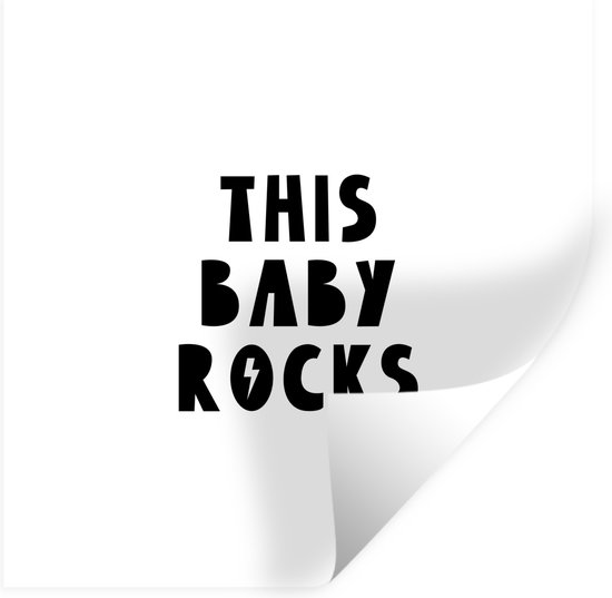 Muurstickers - Sticker Folie - Quotes - This baby rocks - Baby ...