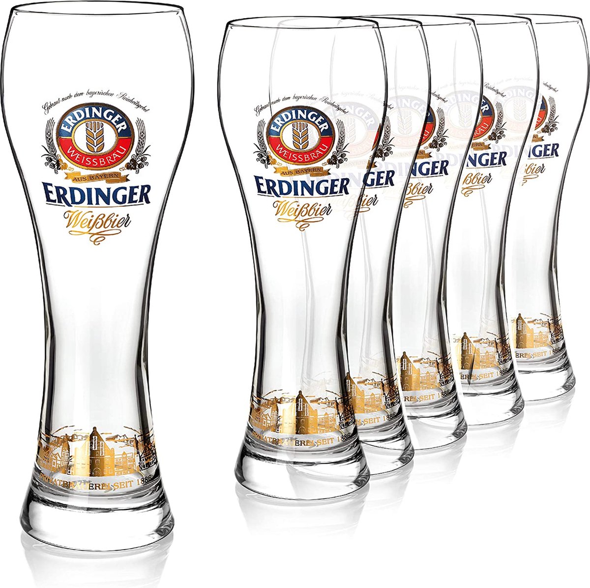 Verre à bière blanche Aardinger original 0 l | 6 verres à bière blanche ...