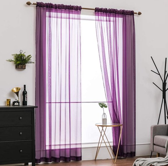 Premium Vitrage – Woonkamer Raam Accessiores – Curtains – Voile | bol