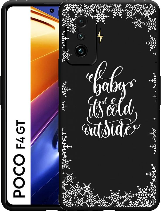 Poco F4 GT Hoesje Zwart Cold Outside - Designed by Cazy | bol