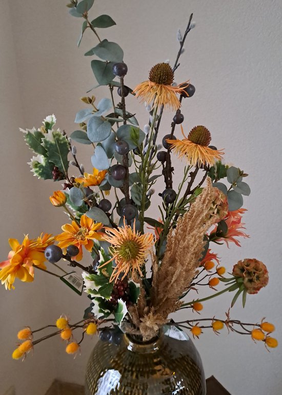 Herfstboeket, Zijden bloemen, Kunstbloemen, Nepbloemen, Zijdenboeket, , Zijden boeket... | bol