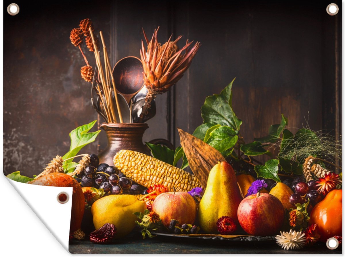 Décoration murale d'extérieur Légumes - Fruits - Rustique - Table ...