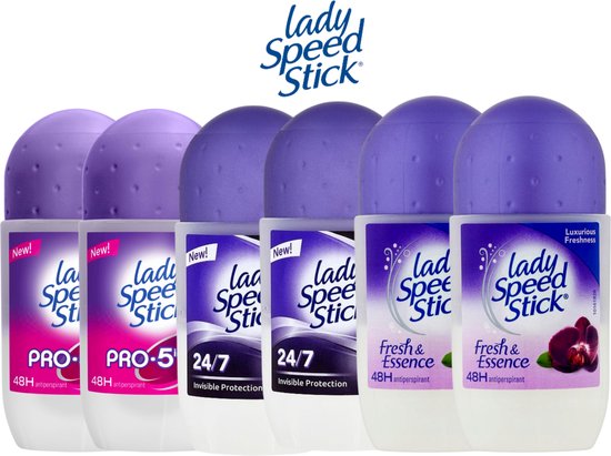 Lady Speed Stick Rolling Lady Power Deodorant Roll-on - 6 x 50 ml ...