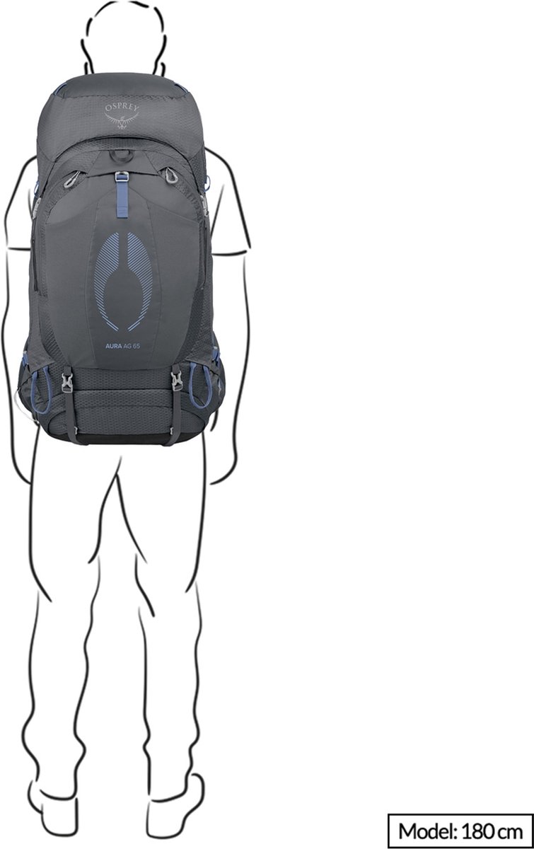 Osprey Dames Backpack / Rugtas / Wandel Rugzak - Aura AG - Grijs | bol.com