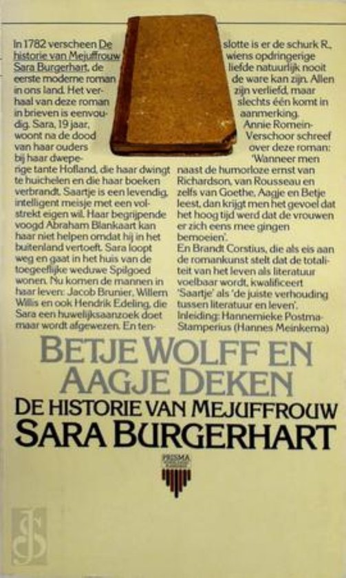 Historie van mejuffrouw sara burgerhart, Aagje Deken | 9789027413222 ...