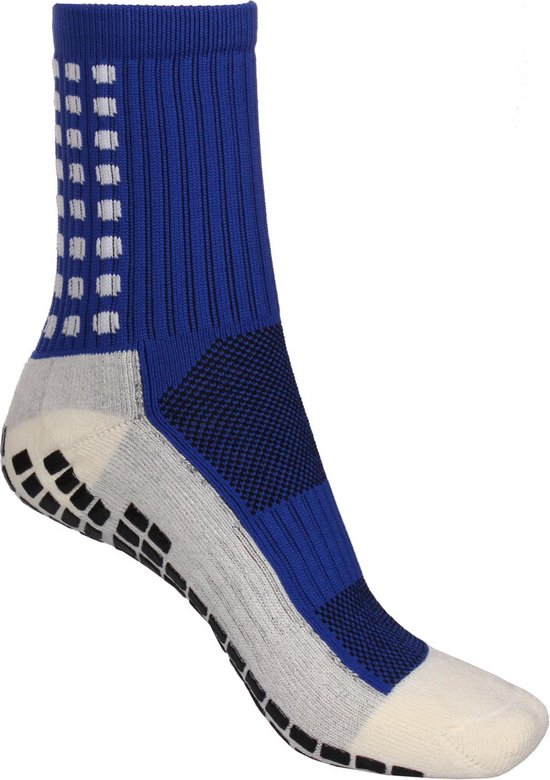 SoxShort Gripsokken - compressie vlakken - Blauw - voetbal - tennis ...